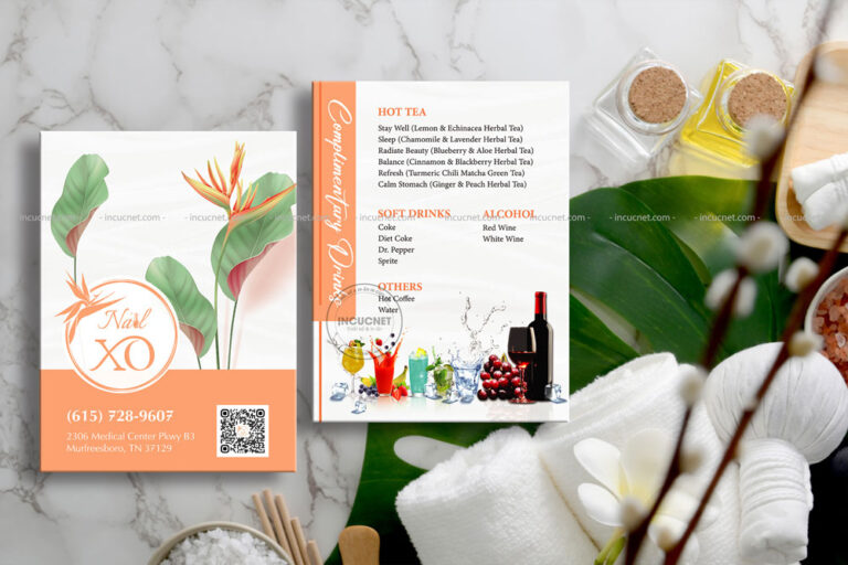Thiết kế menu nails chuyên nghiệp đẹp hút hồn - In cực nét