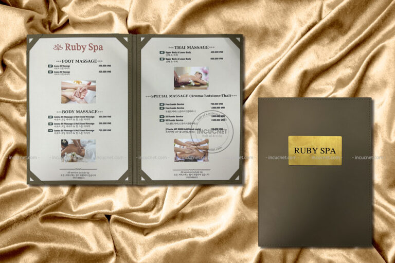 Bí quyết thiết kế menu spa độc đáo và sang trọng - In cực nét