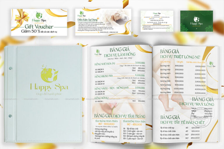 Bí quyết thiết kế menu spa độc đáo và sang trọng - In cực nét