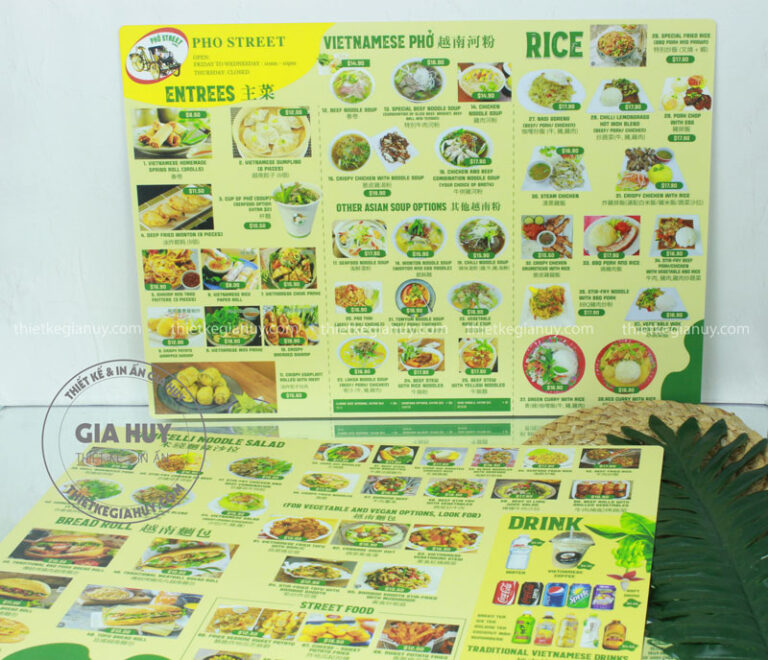 Tổng hợp những mẫu menu bảng hot trend 2026